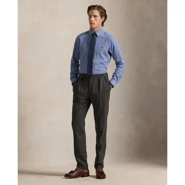 Ralph Lauren Classic Fit Performance Twill Shirt - Blue Heather Multi