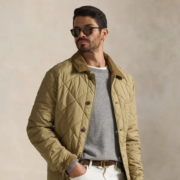 Ralph Lauren The Hurston Quilted Utility Jacket - Desert Khaki