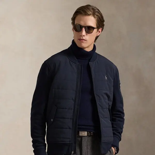 Ralph Lauren Hybrid Fight Jacket - Aviator Navy