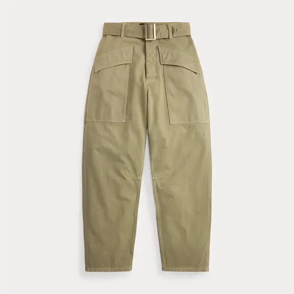 Ralph Lauren Herringbone Twill Cargo Pant - Dark Olive Drab