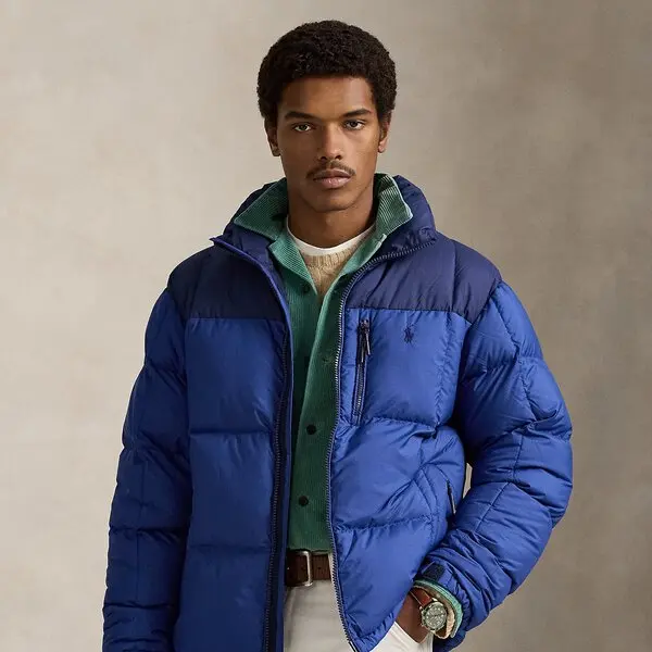 Ralph Lauren The Gorham Retro Puffer Jacket - Newport Navy/blue Yacht