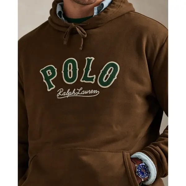 Ralph Lauren Rl Fleece Western-logo Hoodie - York Brown