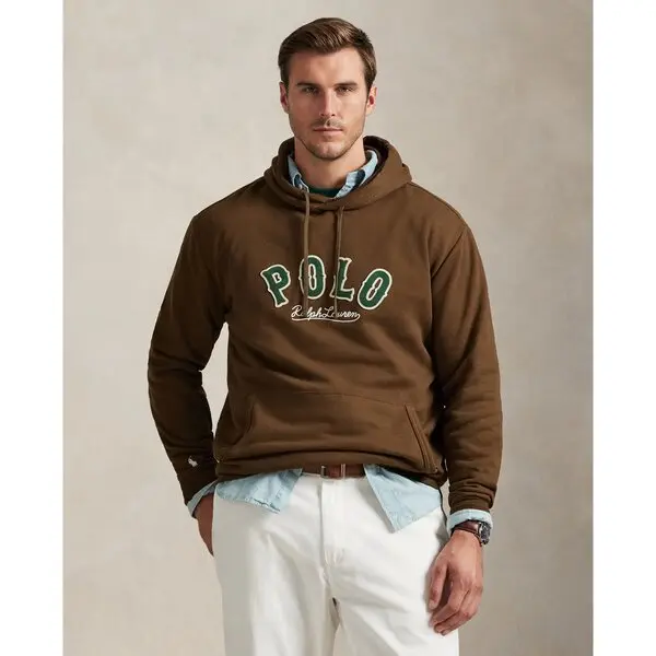 Ralph Lauren Rl Fleece Western-logo Hoodie - York Brown