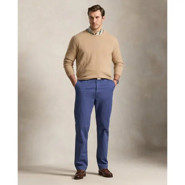 Ralph Lauren Bedford Classic Fit Washed Chino Pant - Light Navy