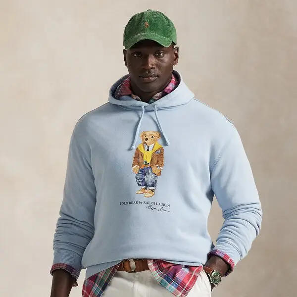 Ralph Lauren Polo Bear Fleece Hoodie - Southport Blue/heritage Bear