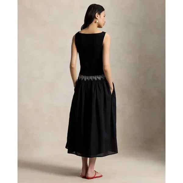 lomg sleeve denim dress Harper Long Midi Shirtdress - Mid Blue AU 16 / US Denim, but make it Waist Size:Waist 36 look-montie-sleeved-maxi-dress-maja-black