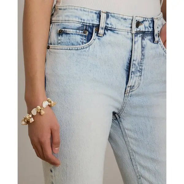 Ralph Lauren High-rise Straight Ankle Jean - Ednah Wash