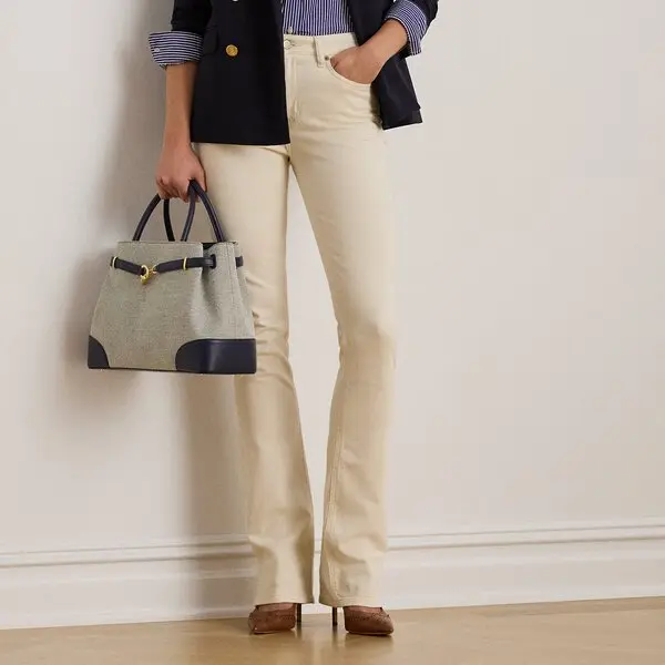 Ralph Lauren High-rise Boot Jeans - Cream Wash