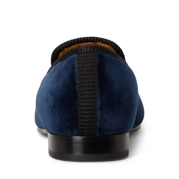 Ralph Lauren Paxton Crest Velvet Slipper