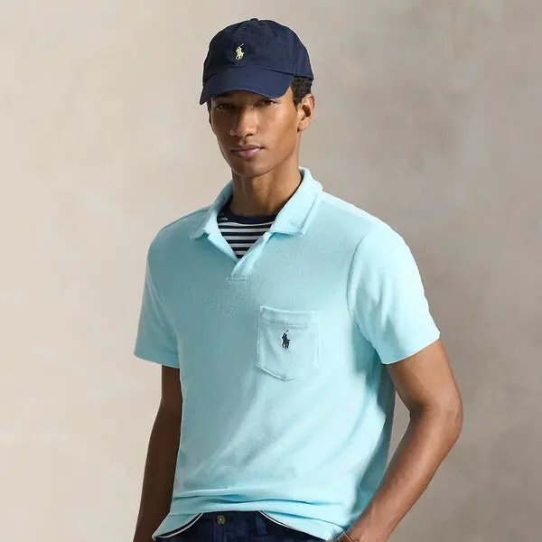 Ralph Lauren Terry Polo Shirt - Soft Aqua