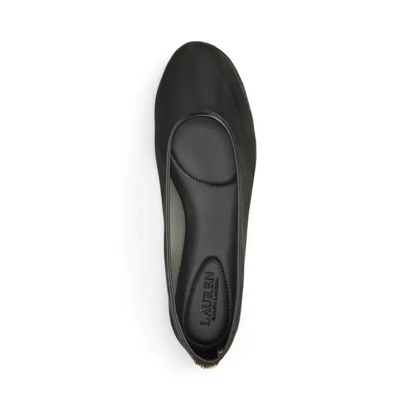 Ralph Lauren Jayna Leather-trim Mesh Flat
