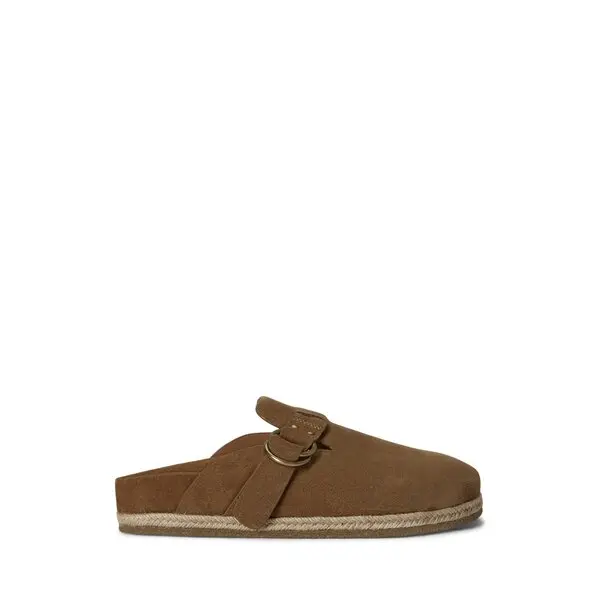Ralph Lauren Turbach Suede Clog Sandal