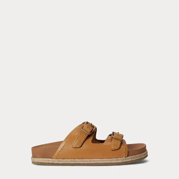 Ralph Lauren Turbach Leather Sandal - Natural