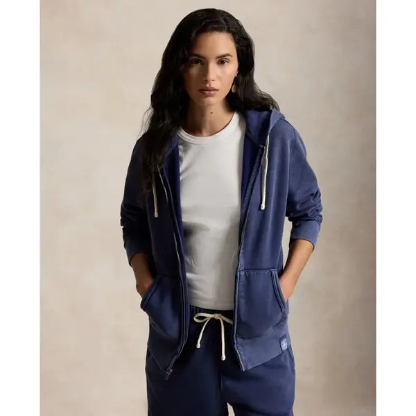 Ralph Lauren Fleece Full-zip Hoodie - Dark Cobalt