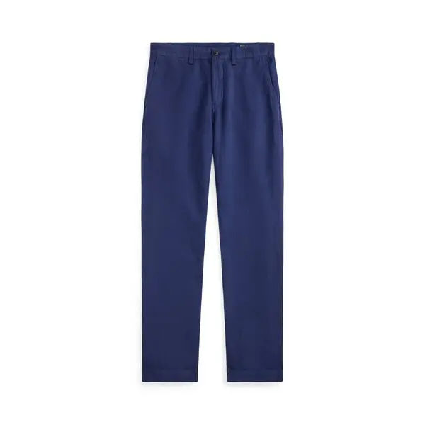 Ralph Lauren Bedford Classic Fit Linen-cotton Pant - Dusty Azure