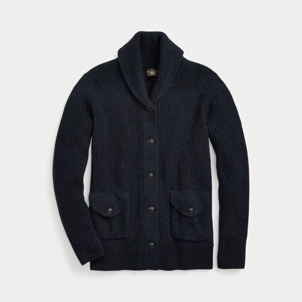 Ralph Lauren Cashmere Shawl-collar Cardigan - Navy