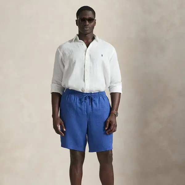 Ralph Lauren Polo Prepster Linen Short - Dusty Azure