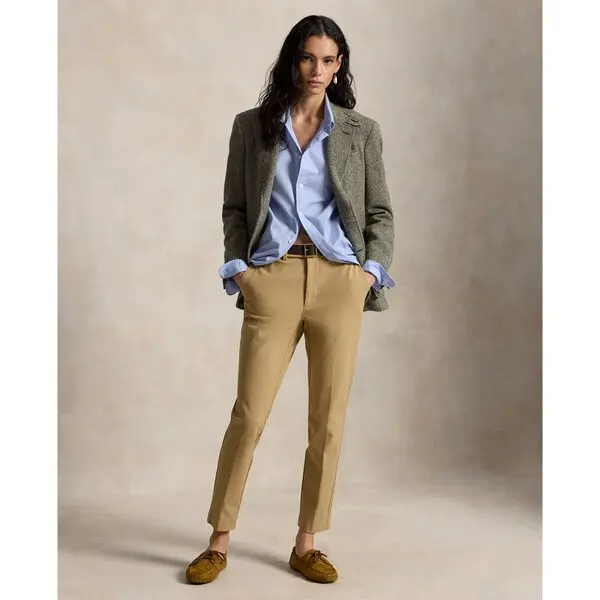 Ralph Lauren Stretch-cotton Blend Slim Pants - Classic Camel