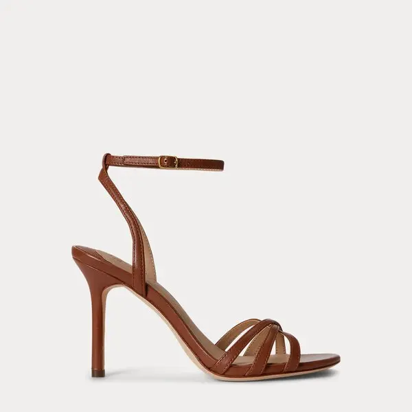 Ralph Lauren Kendyl Nappa Leather Sandal - Lauren Tan