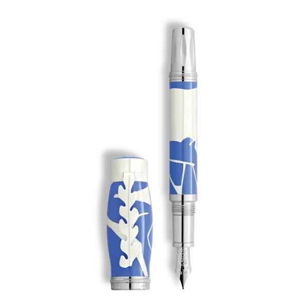 Montblanc Masters Of Art Homage To Henri Matisse Limited Edition 4810 Fountain Pen - White And Blue