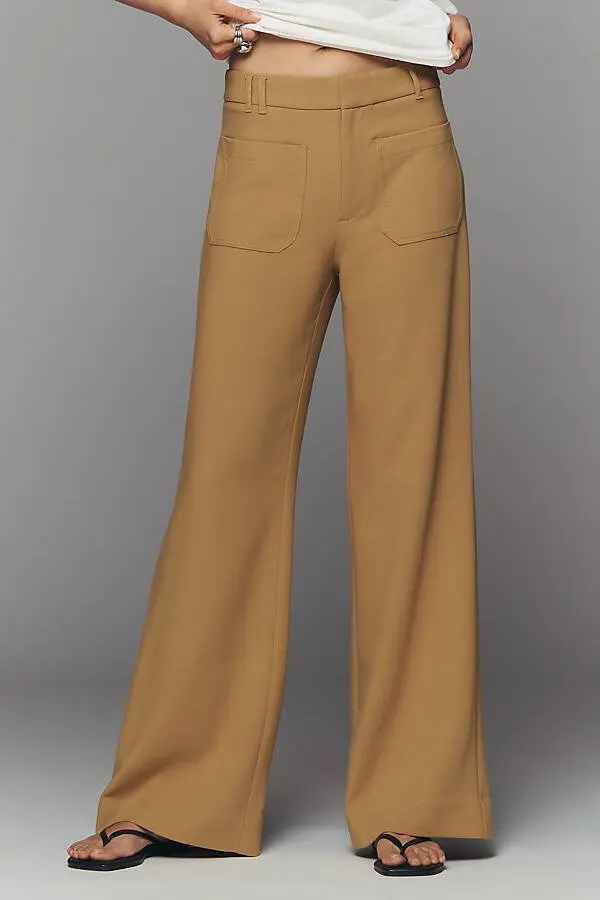 Maeve Wide-leg Trousers - Fennel