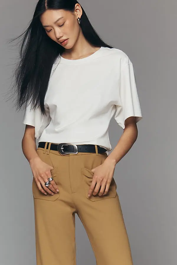 Maeve Wide-leg Trousers - Fennel