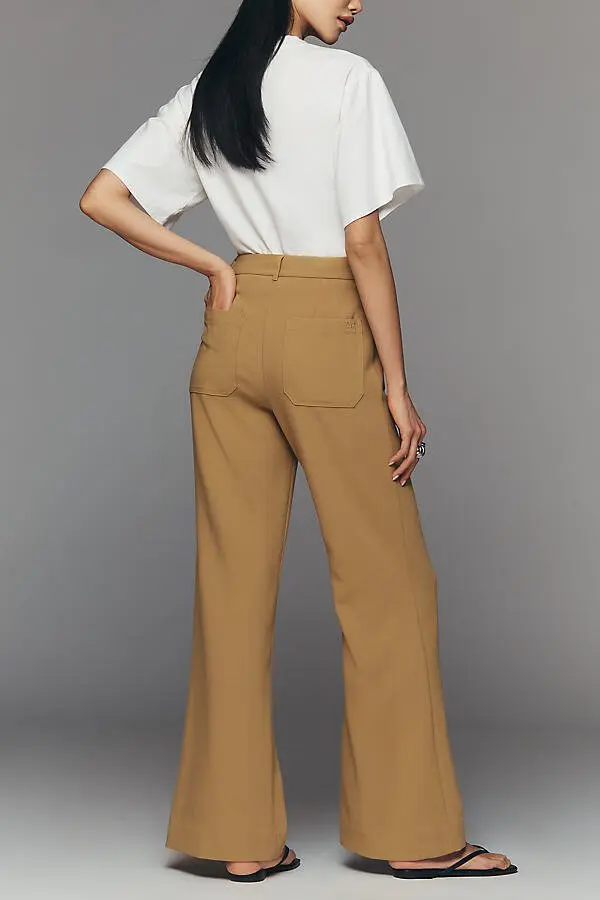 Maeve Wide-leg Trousers - Fennel