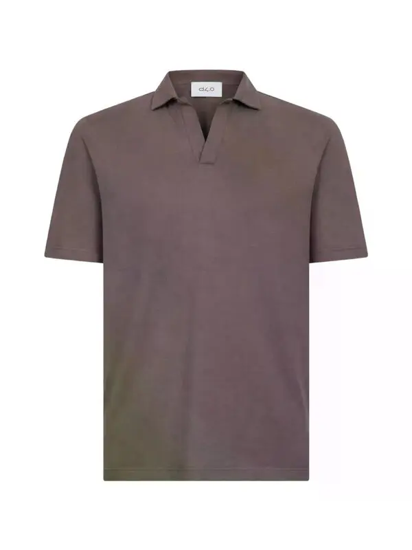D4.0 Cotton Polo Shirt - Brown
