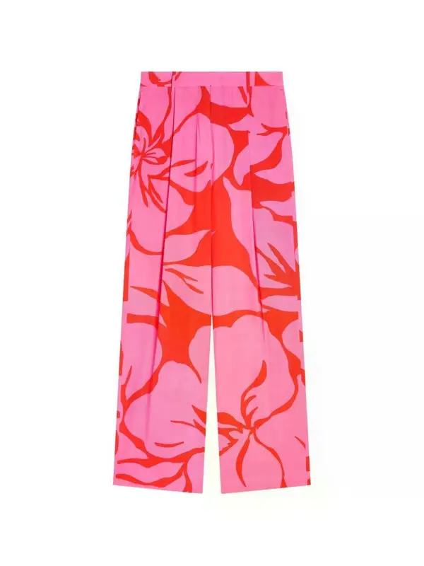 Dries Van Noten Floral Print Tailored Pants