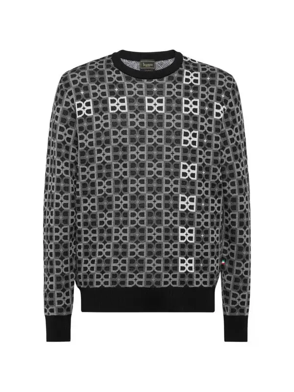 BILLIONAIRE Jacquard-monogram Sweater