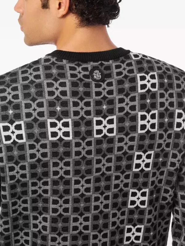 BILLIONAIRE Jacquard-monogram Sweater