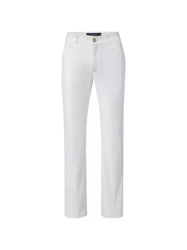 BILLIONAIRE Logo-patch Trousers - White