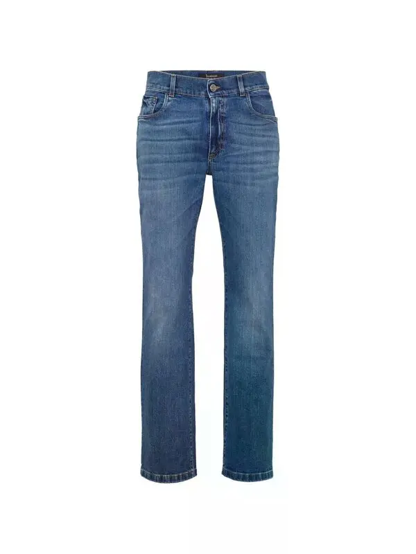 BILLIONAIRE Embroidered Five-pocket Jeans