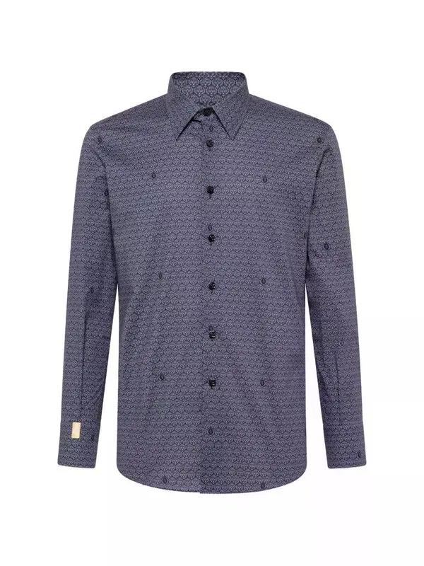 BILLIONAIRE Lion-print Button Shirt