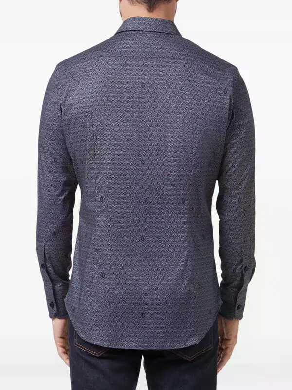 BILLIONAIRE Lion-print Button Shirt