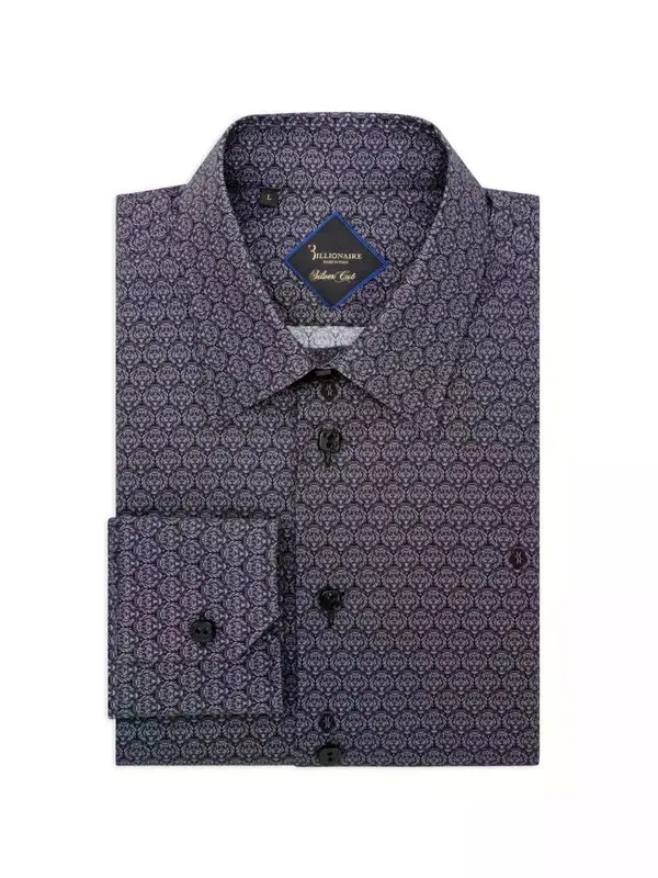 BILLIONAIRE Lion-print Button Shirt