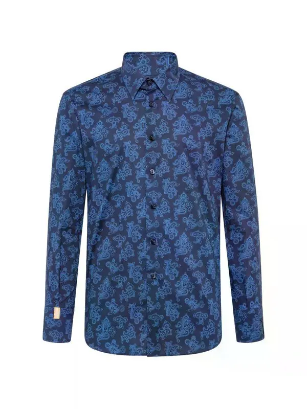 BILLIONAIRE Paisley-print Shirt - Blue