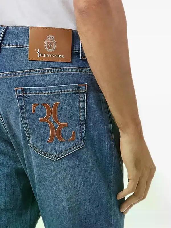 BILLIONAIRE Button Detailed Jeans - Blue