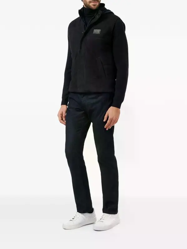 BILLIONAIRE Logo-patch Hooded Gilet
