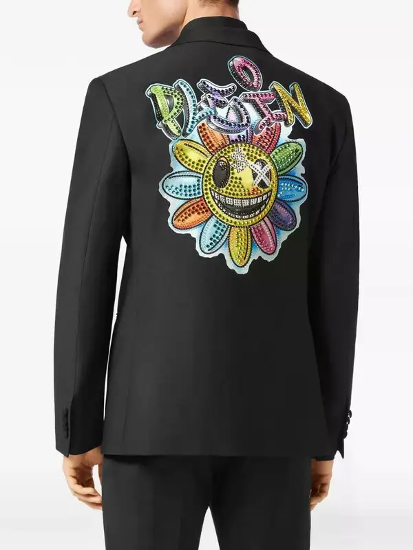 Philipp Plein Smiley Face-print Blazer