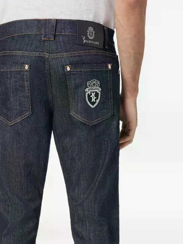 BILLIONAIRE Crest Straight-cut Jeans - Blue
