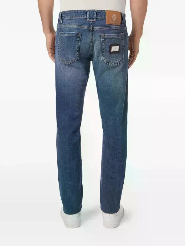 BILLIONAIRE Straight-cut Jeans With Logo Patch