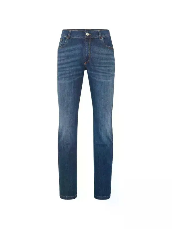 BILLIONAIRE Logo-patch Denim Jeans
