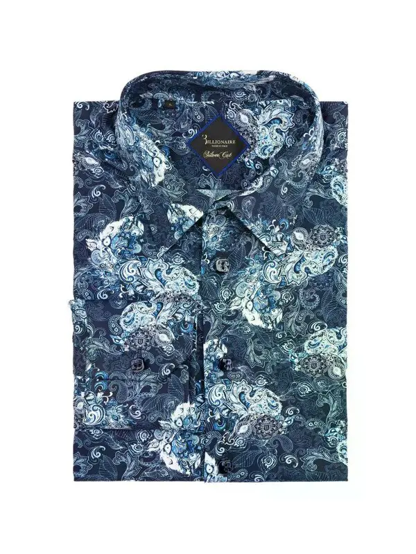 BILLIONAIRE Alberic Floral Button Shirt