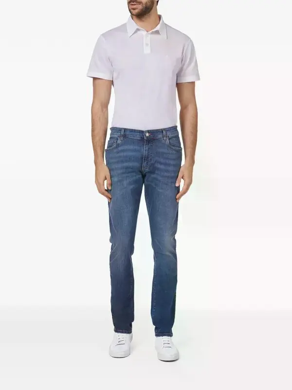 BILLIONAIRE Baroque Embroidered Straight Jeans - Blue