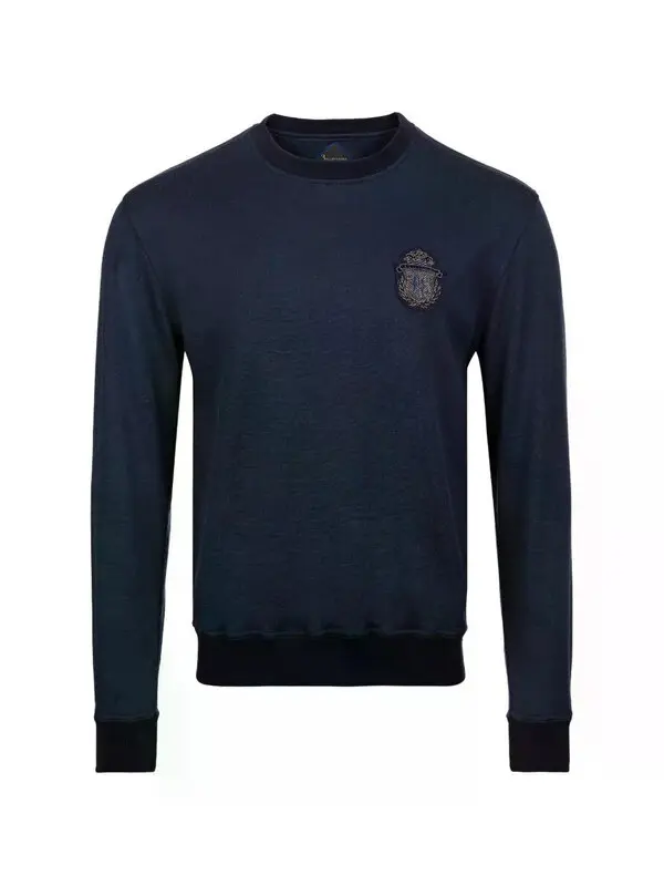 BILLIONAIRE Logo Crest Sweatshirt - Blue