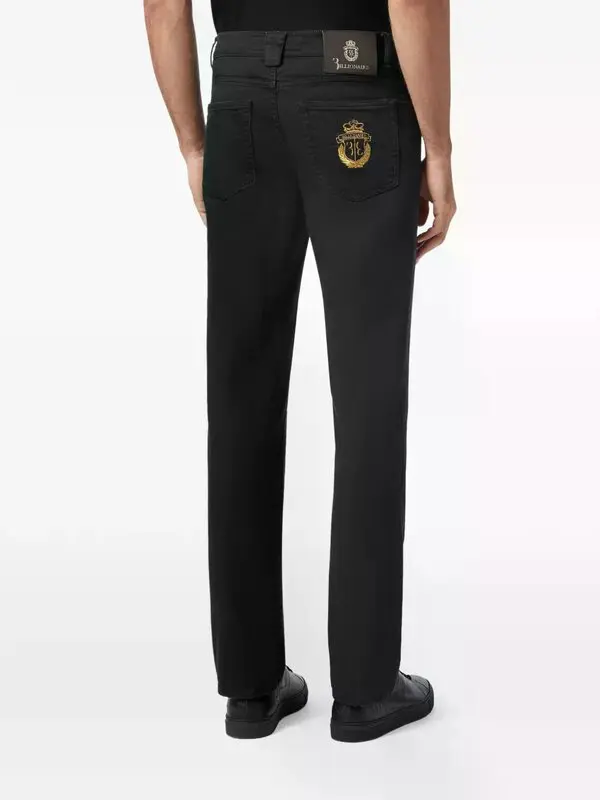 BILLIONAIRE Crest-embroidered Trousers