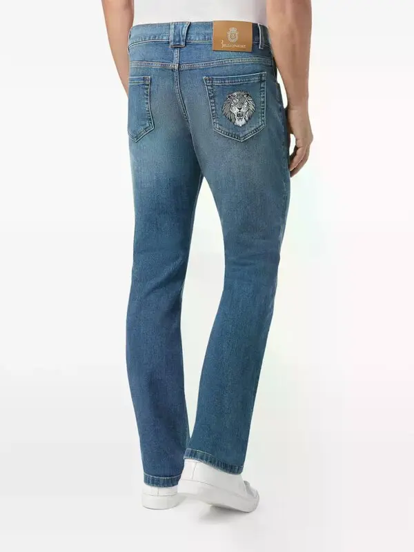 BILLIONAIRE Embroidered Five-pocket Jeans