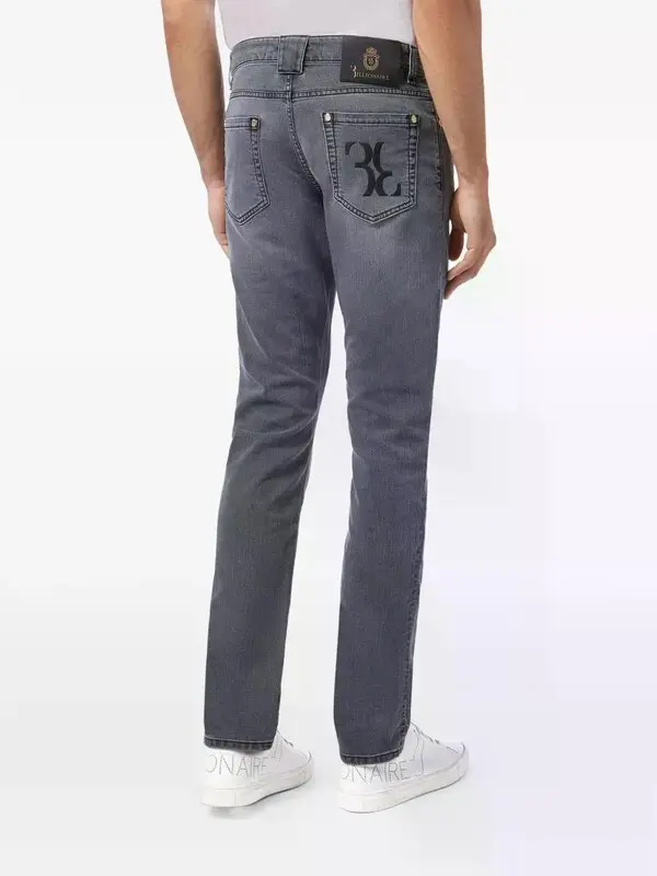 BILLIONAIRE Logo Straight Trousers