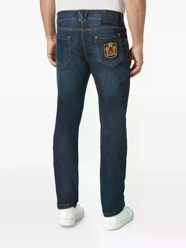 BILLIONAIRE Embroidered Straight Jeans